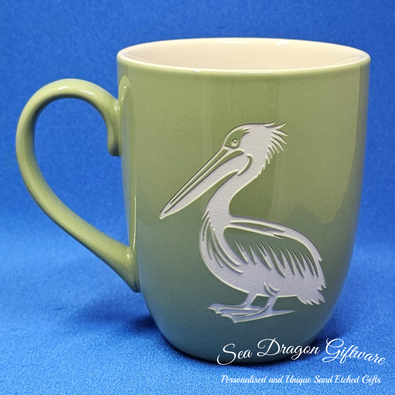 Pelican #3 - Green - Sea Dragon Giftware
