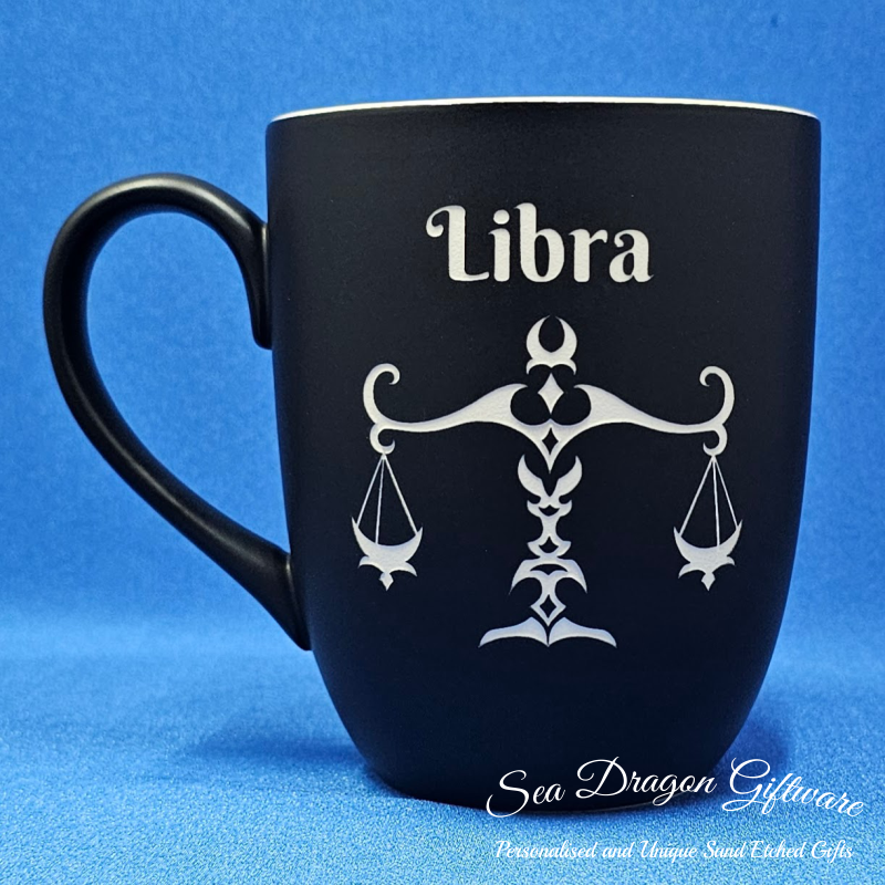 Libra - Black Matt - Sea Dragon Giftware